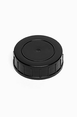 Schraubdeckel aus PP für 40,0 mm Mündung in schwarz